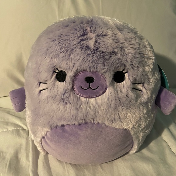 Squishmallows | Toys | Nwt Ellen The Seal 2 Inch Purple Fuzzamallows ...